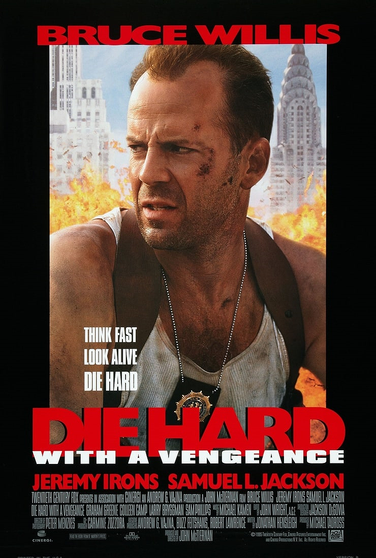 An exhilarating Die Hard sequel! a review of Die Hard: With a Vengeance