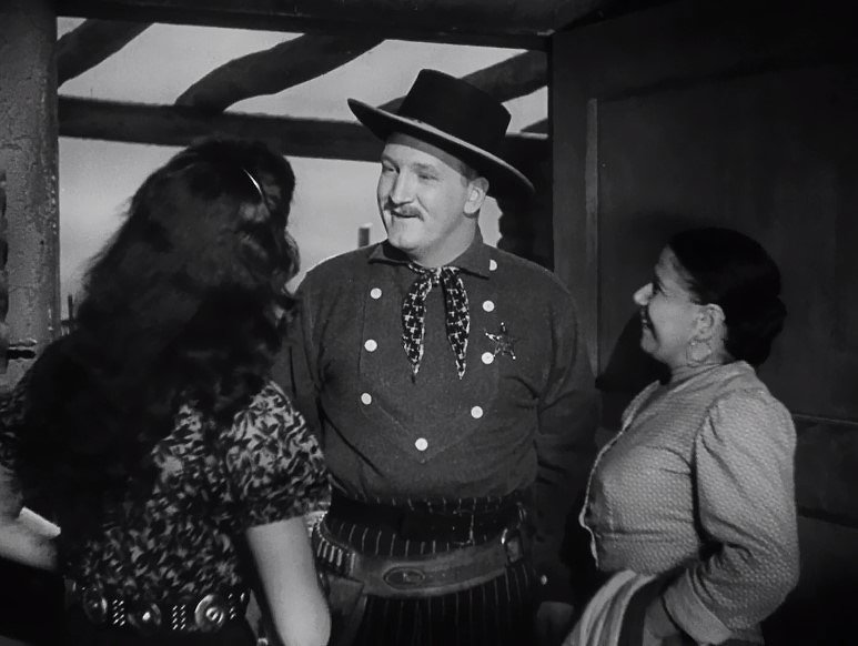 Jane Russell, Joe Sawyer and Mimi Aguglia